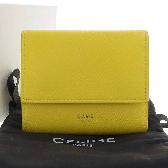 Celine | Accessories | Celine Celine Small Trifold Compact Wallet ...